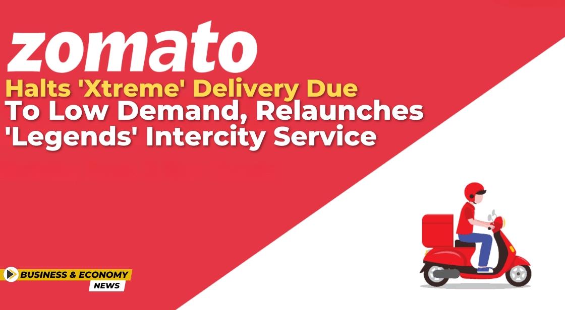 Zomato Halts Xtreme Delivery Due to Low Demand Relaunches Legends ...