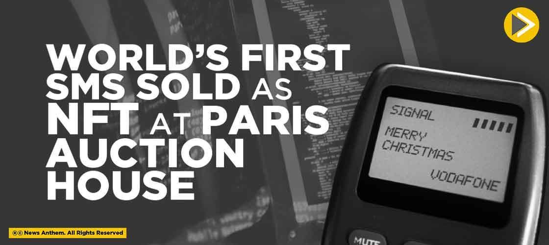 World’s first SMS sold as NFT at Paris Auction House
