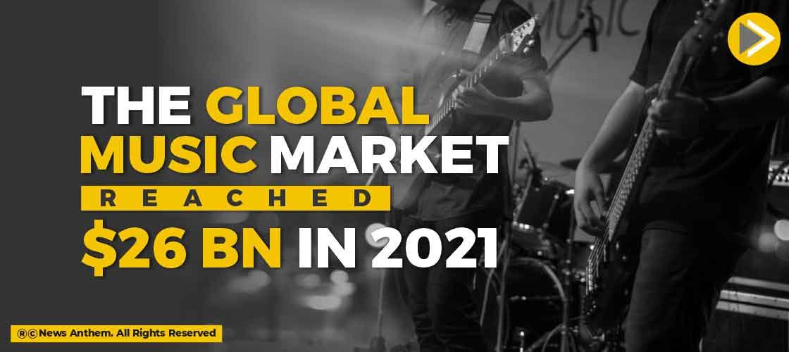 The Global Music Market reached $26 bn in 2021